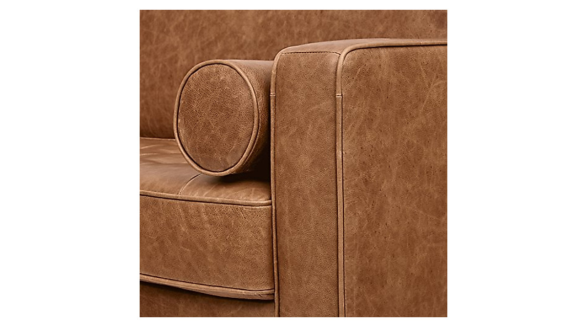 Rivet Aiden Modern Leather Sofa – Stylish & Comfortable Couch