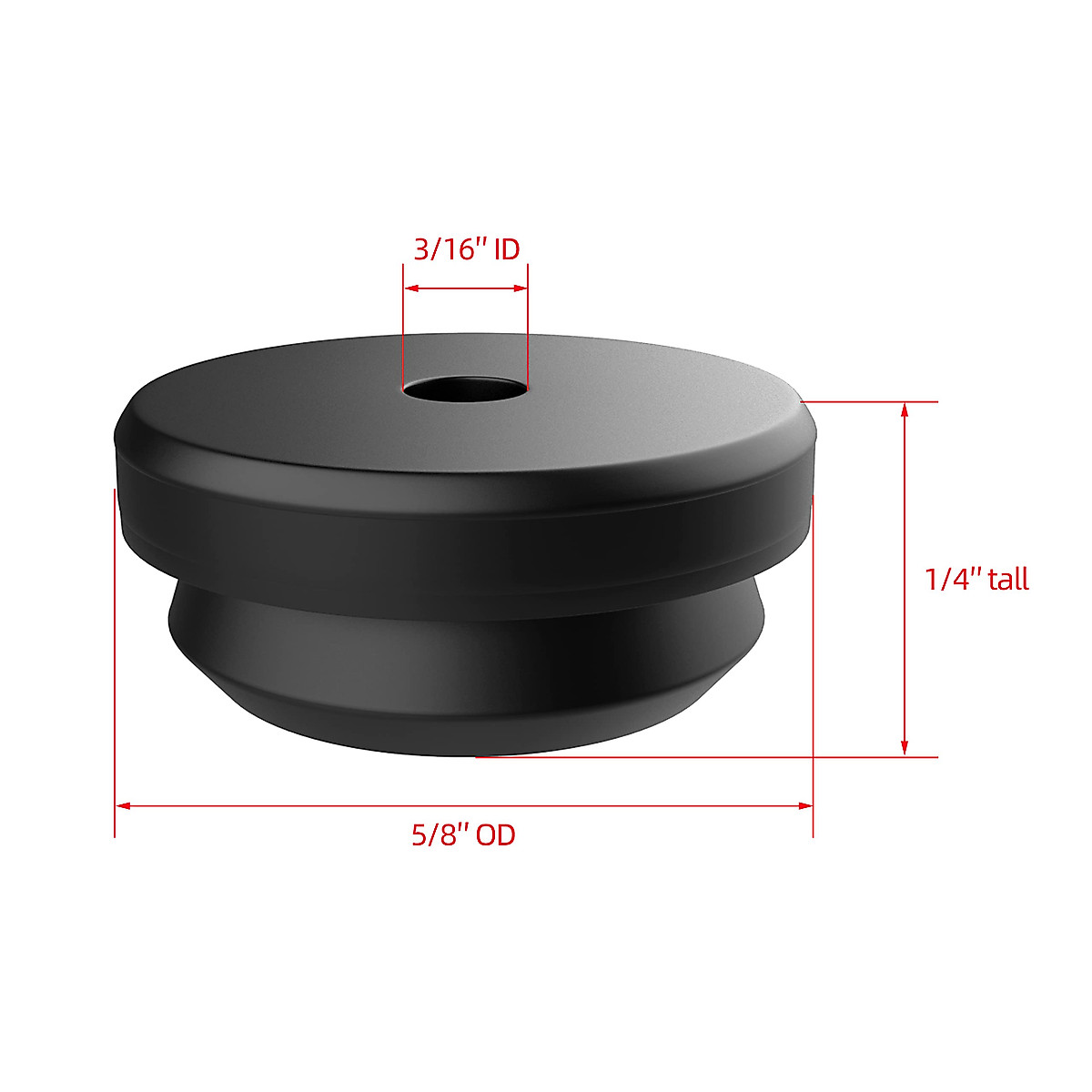 TUELETFU RV Stove Top Grommets for Amana for Magic Chef Stove Grates, RV Gas Cooktop Grill Grommet for RV Camper Trailer Kitchen Use, 4pcs