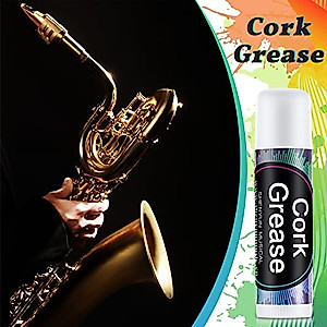 6 Pieces Cork Grease for Clarinet Flute Grease Lubricant Tube Clarinet Cleaning and Care Product Woodwind Instruments Accessory for Saxophone Clarinet Flute Supplies