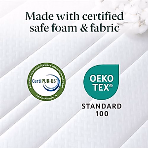 ZINUS 10 Inch Foam and Spring Hybrid Mattress [New Version], Queen, Fiberglass Free, Medium Firmness, Durable Support, Certified Safe Foams & Fabric, Mattress in A Box