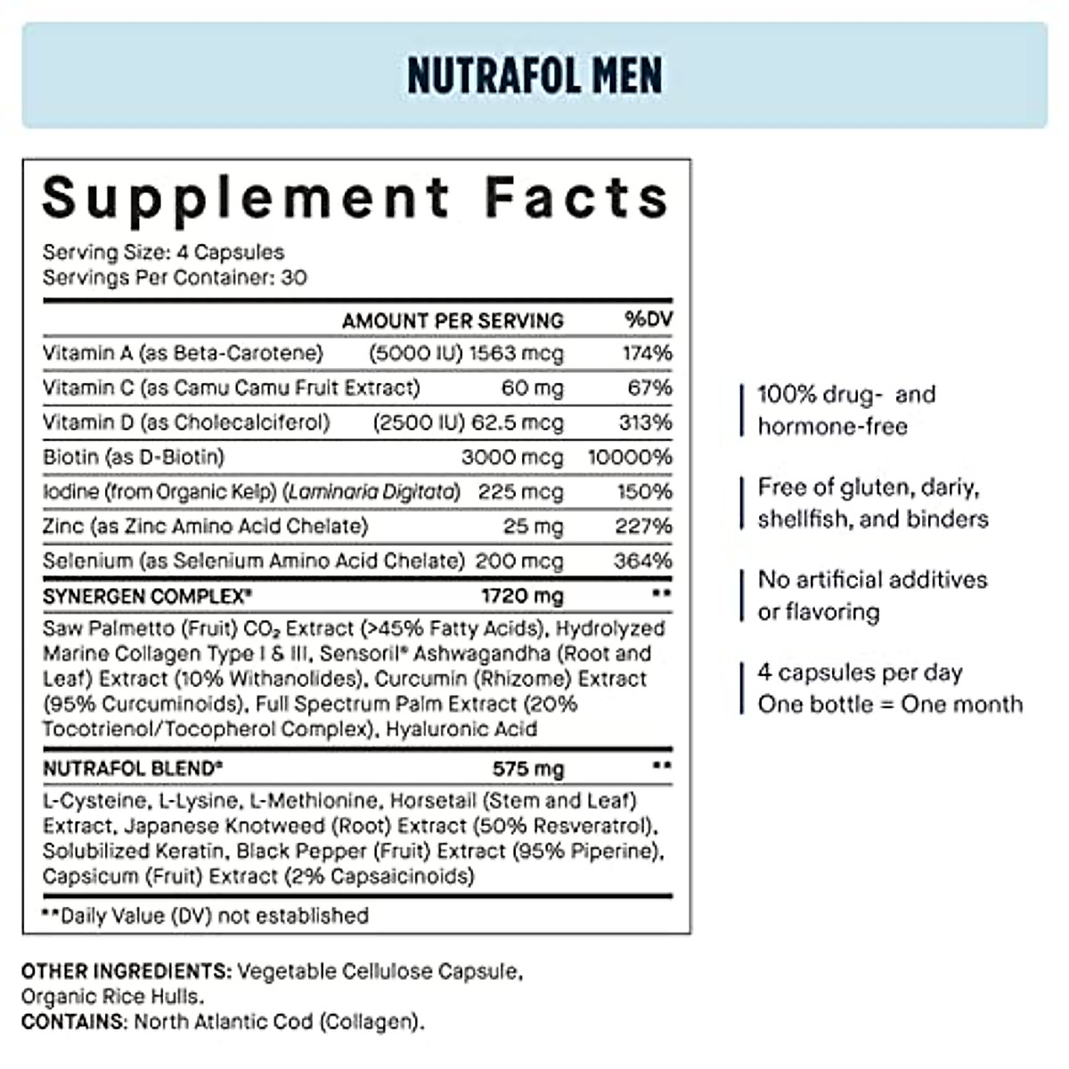 Nutrafol Hair Growth Supplement Bundle | Men's All Ages + Womens Ages 45+ | Clinically Proven for Visibly Thicker & Stronger Hair with More Scalp Coverage | 1 Month Supply Each