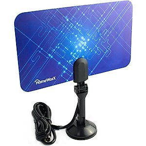 Mediasonic Homeworx HW110AN Super Thin Indoor HDTV Antenna - 25 Miles Range