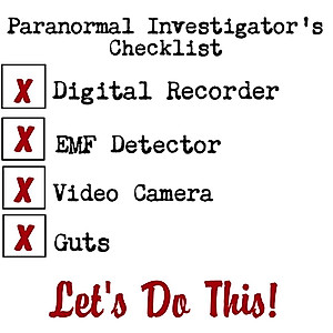 CafePress Paranormal Investigator's Checklist Mug 11 oz (325 ml) Ceramic Coffee Mug