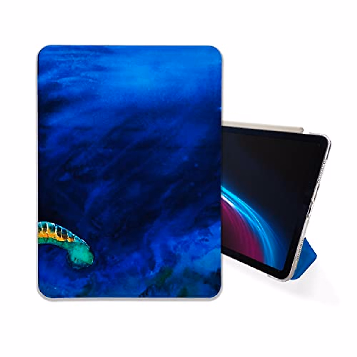 Cute Ocean Turtle Painted case Compatible with iPad Mini Air Pro 7.9 8.3 9.7 10.2 10.9 11 12.9 inch Pattern Cover New 2022 2021 Trifold Stand 3 4 5 6 7 8 9 Generation 91 (10.2" 7/8/9 gen)
