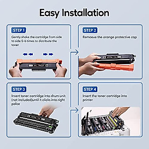 TN227 TN223 Toner Cartridge Replacement for Brother TN227 TN223 Compatible with MFC-L3770CDW MFC-L3750CDW MFC-L3710CW HL-L3210CW Printer (TN-227 TN223 2BK/C/M/Y, High Yield 5 Pack)