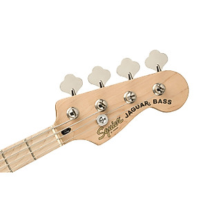 Squier Affinity Series Jaguar Bass, Black, Maple Fingerboard