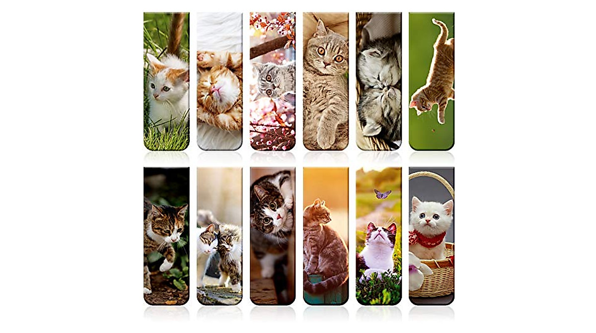 Magnetic Bookmarks Cats Set - Adorable Page Markers for Readers