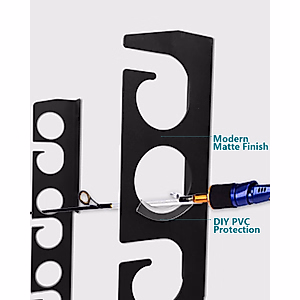 WIPHANY Pvc,Rubber,Steel Fishing Rod Racks Wall or Ceiling Fishing Rod/Pole Rack Holder Storage Hook Holds up to 12 Fishing Rods Wall Mounted for Garage Cabin and Basement