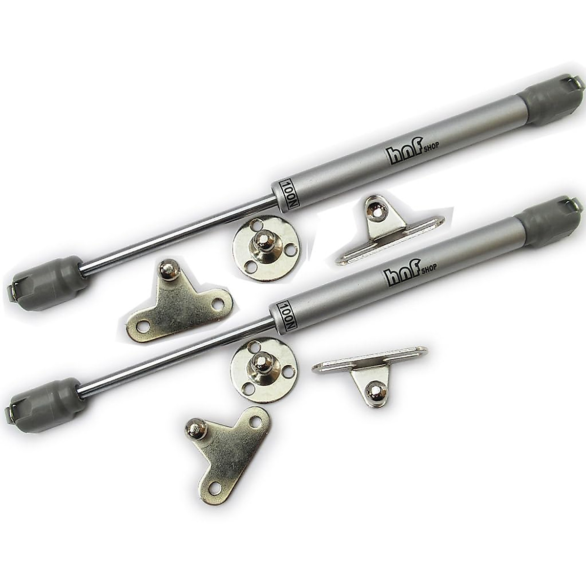 HnF shop Kitchen Overhead Storeage Cabinet Swing-up Door Lift up Hydraulic Gas Spring Lift Stay Support Replacement Part (2set, 100N)