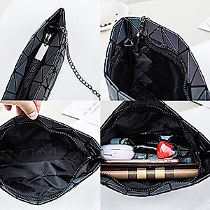 Wallet Womens Geometric Luminous Purse bags Ladies Top Handle Satchel Bags