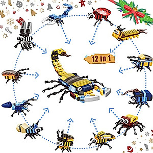 Easter Day Gifts for Kids Classroom Party Favors Animal Building Blocks for Boys Girls Teens Toys Stocking Stuffers School Cards Easter Basket Age 5 6 7 8 9 10 11 12 Year Old Classroom