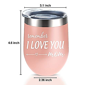 Alexanta Gifts for Mom - Mom Gifts from Daughter, Gifts for Daughters from Mothers, Mother and Daughter Gifts, Gifts for Mom from Son, Gifts for Mom from Kids, Remember I Love You Mom Tumbler