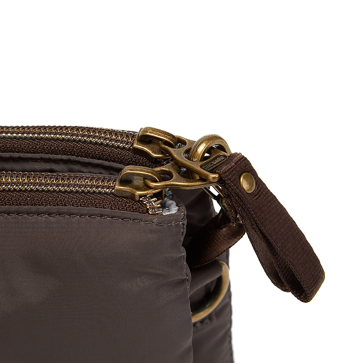 Pacsafe Stylesafe 4L Anti Theft Double Zip Crossbody Bag, Black