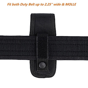 Dotacty Nylon Mag Pouch Single/Double Magazine Pouch Pistol Mag Holster Duty Belt/MOLLE Molded 9mm Mag Holder Carry Case (Nylon Single Pouch)