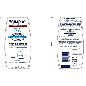 Aquaphor Baby Skin Care Gift Set with Aquaphor Baby Wash and Shampoo, Aquaphor Baby Healing Ointment, Aquaphor Diaper Rash Cream, and WaterWipes, 4 Pieces