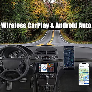 Android 12 Car Stereo CarPlay GPS for Mercedes-Benz E-Class W211 CLS W219 G-Class, Android Auto Navigation Head Unit Radio 8" Touch Screen, Octa Core 4G+128G, DSP/Optical Out/BT/WiFi/4G/FastBoot/SWC