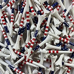 3-1/4" Pride Performance Golf Tees, Stars and Stripes, 100 Count