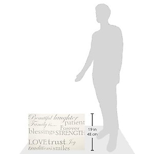 Set of 12 Family Quote Words Vinyl Wall Sticker Picture Frame Wall Family Room Art Decoration #1332 (Matte Black)