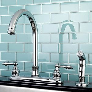 Kingston Brass FB7791ALSP Victorian 8-inch Centerset Kitchen Faucet, Chrome