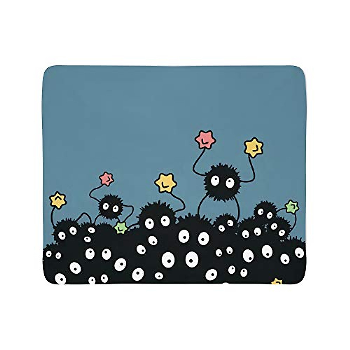 Jaxia Soot Sprites Hood Wearable Blanket for Adult Women and Men, Super Soft Comfy Warm Plush Throw with Sleeves Tv Blanket Wrap Robe Hoodie Cover for Sofa, Couch 50x40 Inch