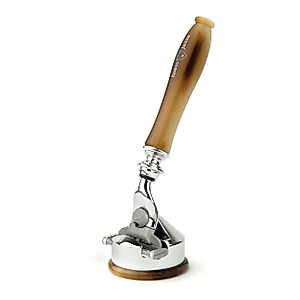 Edwin Jagger Plaza Range Handle Compatible With Gillette Mach 3 Cartridges (Imitation Light Horn)