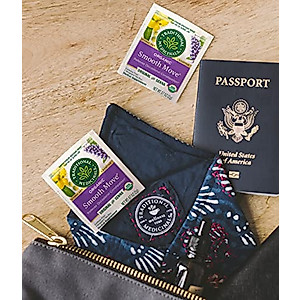 Traditional Medicinals Organic Smooth Move with Senna Herbal Tea, Relieves Occasional Constipation, (Pack of 2) - 32 Tea Bags Total