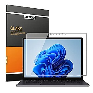 Megoo Screen Protector for Surface Laptop 5/ Laptop 4 13.5 Inch,Tempered Glass/Easy Installation/Ultra Clear Screen, Compatible for Microsoft Surface Laptop 3/2/1
