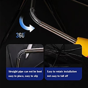 SSNNUU 2023 New Upgrade Car Windshield Sunshade Umbrella,Opening Design Foldable Protection Automotive Interior and Keep Cool,UV Protection fit Napping Car Accessories (Upgraded Adjustable Handle)