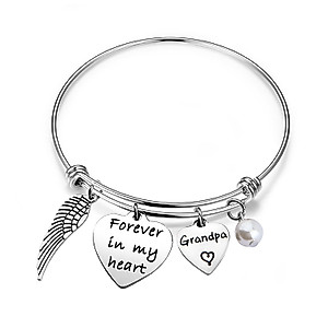bobauna obauna Memorial Bracelet Sympathy Gift For In Memory Of Loved One (grandpa memorial bracelet)
