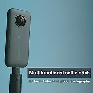 O'woda Invisible Selfie Stick for Insta360 X4, Extendable Portable Monopod Bullet Time Rotatable Handle Kit with Mini Camera Tripod for Insta360 X4, X3, ONE X2, ONE X, ONE RS