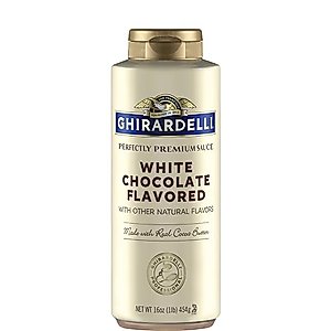 Ghirardelli White Chocolate Flavored Sauce Squeeze Bottle, 16 oz