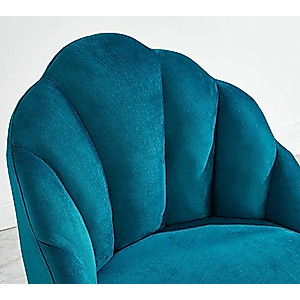 Ball & Cast Accent Chair, 23.5"W x 25"D x 32.25"H, Teal