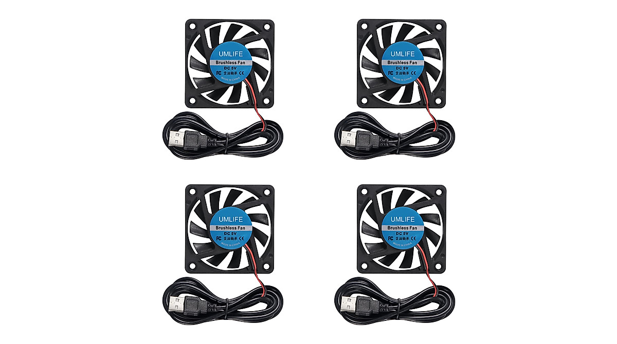 UMLIFE 60mm USB Fan 4-Pack - Efficient CPU Cooling Fans