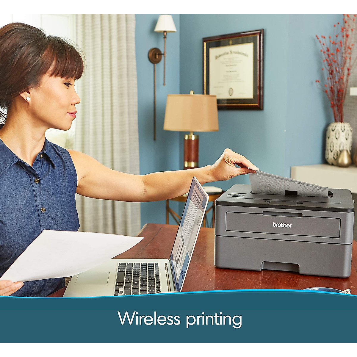 Brother HLL2370DW Refurbished Monochrome Printer (Renewed Premium)