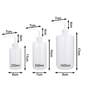 Mayitr Squeeze Bottle Water Dispenser Diffuser - Wash Squirt Bottle, Succulent Watering Can for Indoor Plants Flower Wash Bottle Plastic (1000 ml)