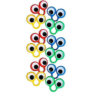 The Dreidel Company Large Eye Finger Puppets (12-Pack)