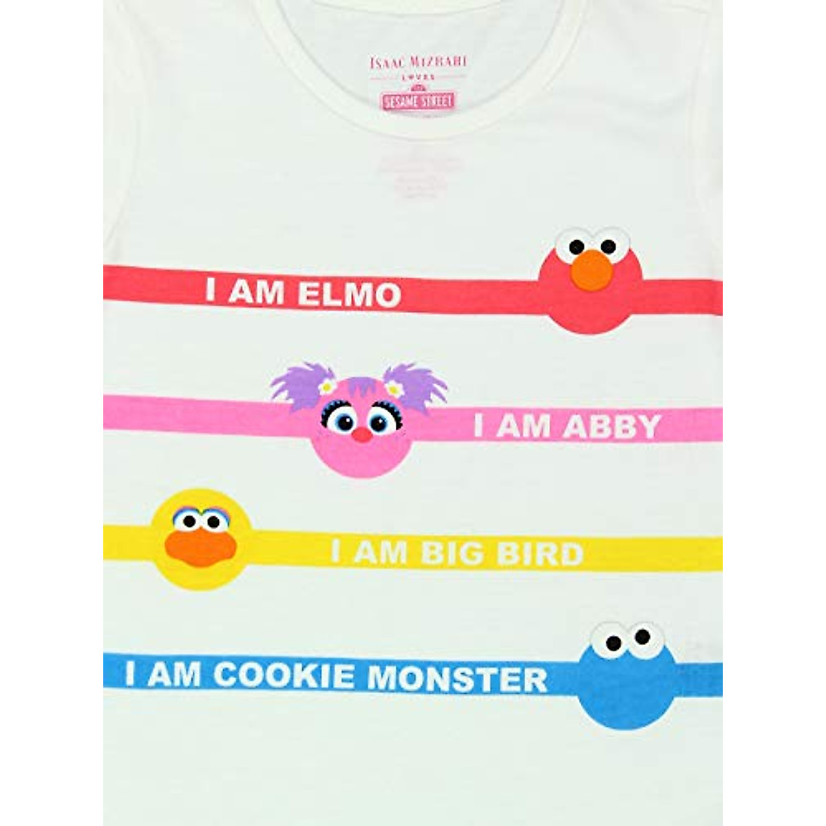 Isaac Mizrahi Loves Sesame Street Elmo Toddler Baby Short Sleeve T-Shirt Tee (2T, White)