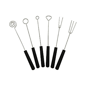 10PCS Dipping Fork Set ,Stainless Steel Candy DIY Bakeware Accessories ,Dipping Forks for Chocolate, Pralines and Truffles, Durable and Reliable Silver 10