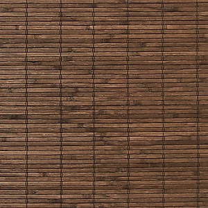 Radiance Cordless Bamboo Roman Shades for Windows - Flatstick Bamboo Blinds for Semi-Private Light Control - Easy to Lift & Fold Up Window Shades - Cocoa - 34 in. W x 64 in. L - (2216310E)