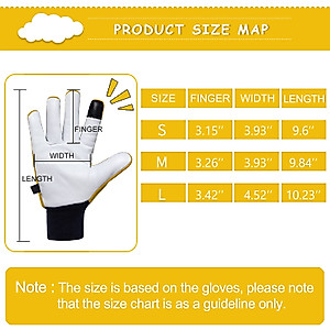 FEISHDEK Large Size - 2 Pairs Puncture Resistant Gloves, Rose Gloves Gardening Thorn Proof