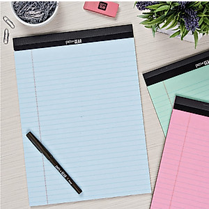 Pen+Gear 8.5" x 11.75" Pastel Legal Pads (Green, Blue, Pink)