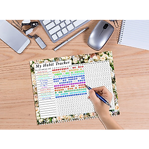 2024 Monthly Desktop/Wall Calendar/Planner - Habit Tracker - Daily, Weekly & Monthly Goal Motivational Habit Tracking Journal Inspirational - (Edition #023)