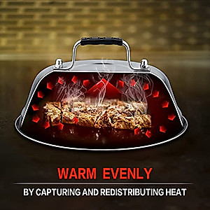 Leonyo 14 PCS Grill Griddle Accessories, Stainless Steel BBQ Accessories Tools with Hamburger Spatula Melting Dome Scraper Tongs, Metal Spatula Set for Outdoor Cast Iron Flat Top Teppanyaki Hibachi