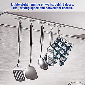 SLTG2020 20pcs Self-Adhesive Sticky Hooks Heavy Duty Wall Seamless Hooks Hangers