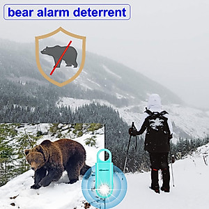 130dB Personal Safety Alarm Strobe Light. Loud Sound SOS Emergency Alerts with Carabiner. Self Defense Keychain Siren for Women, Elderly, Children, Night Runners, Hiking. Bear Alarm Deterrent. Aqua
