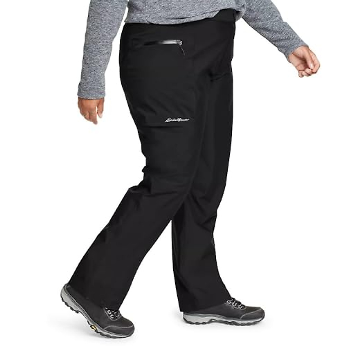 Eddie Bauer Women's Cloud Cap Stretch Rain Pants, Black, X-Small