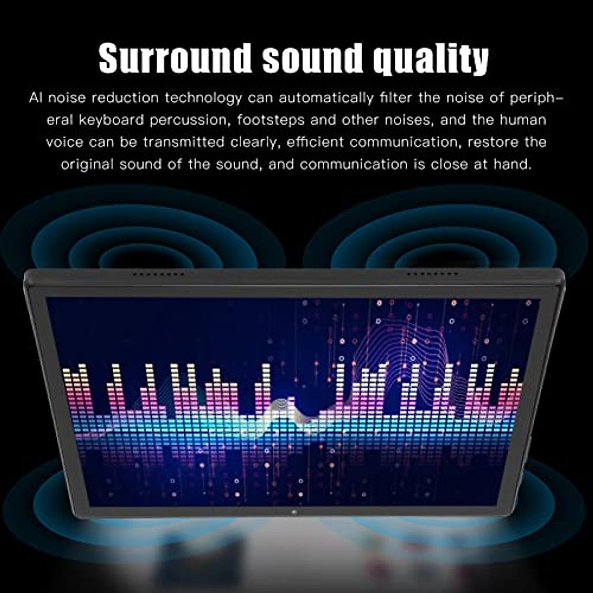 LBEC Tablet, Octa Core CPU Tablet Computer 128GB Expandable Dual WiFi IPS HD Display Double Camera 100240V for Work (US Plug)