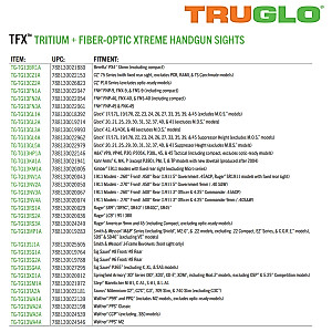 TRUGLO TFX S&W J-FRM FRNT (TG13SJ1A)