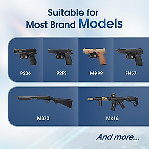 ONNAIS Defender SE Gun Trigger Lock for Pistols, Biometric Gun Lock for Rifles and Shotguns, Quick Release Gun Safe Lock with Fingerprint Key Pad, Firearms Safety Lock with Indoor Gun Racks and Stand