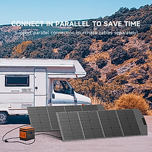TWELSEAVAN Portable Solar Panel for Power Station, 120W Foldable Solar Charger with QC3.0/PD60W/DC 4 Outputs for Phone Tablet, Camping Outdoors RV